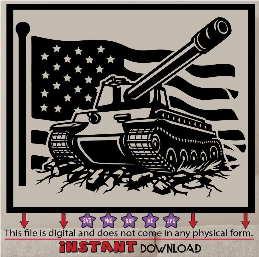 US Military Tank Svg File | Tank Svg | United States Tank Svg | Combat ...