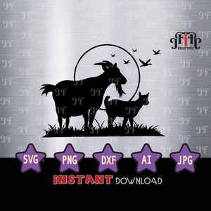 Goat Lover SVG, Goat SVG, Farm Animal SVG, Goat Dxf, Cute Goat Svg ...