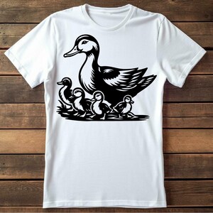 MOTHER DUCK With DUCKLINGS Svg, Duck With Ducklings Svg Files for ...