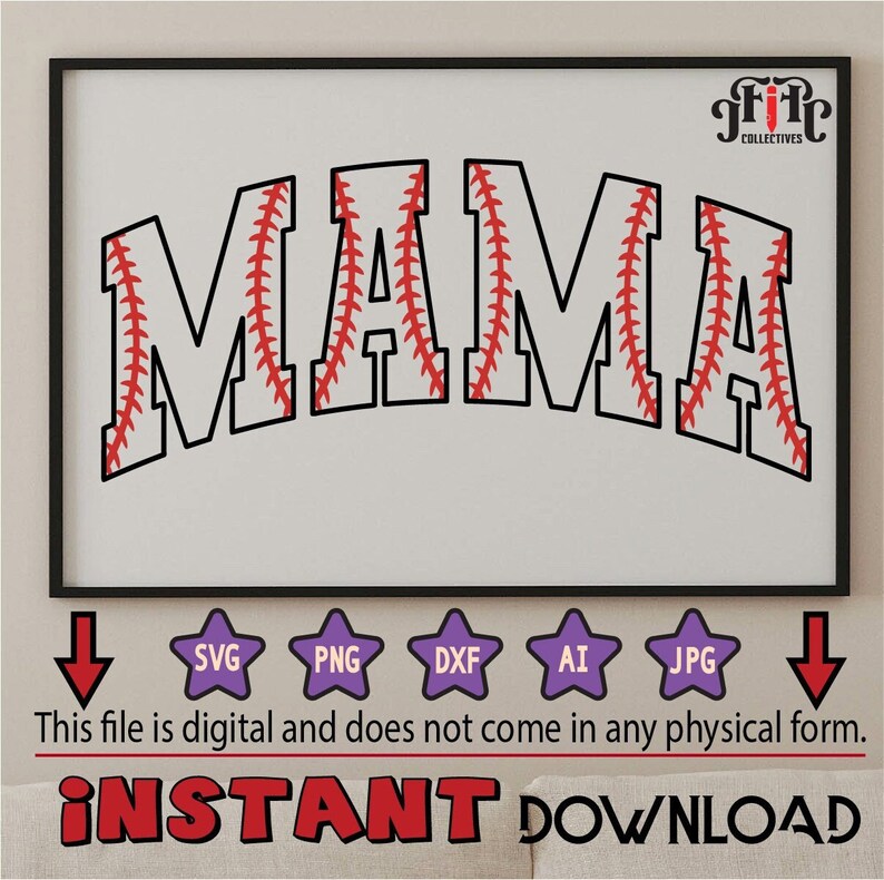 Mommy Baseball, SVG Baseball Mommy Cut Files, Baseball Mommy Vector ...
