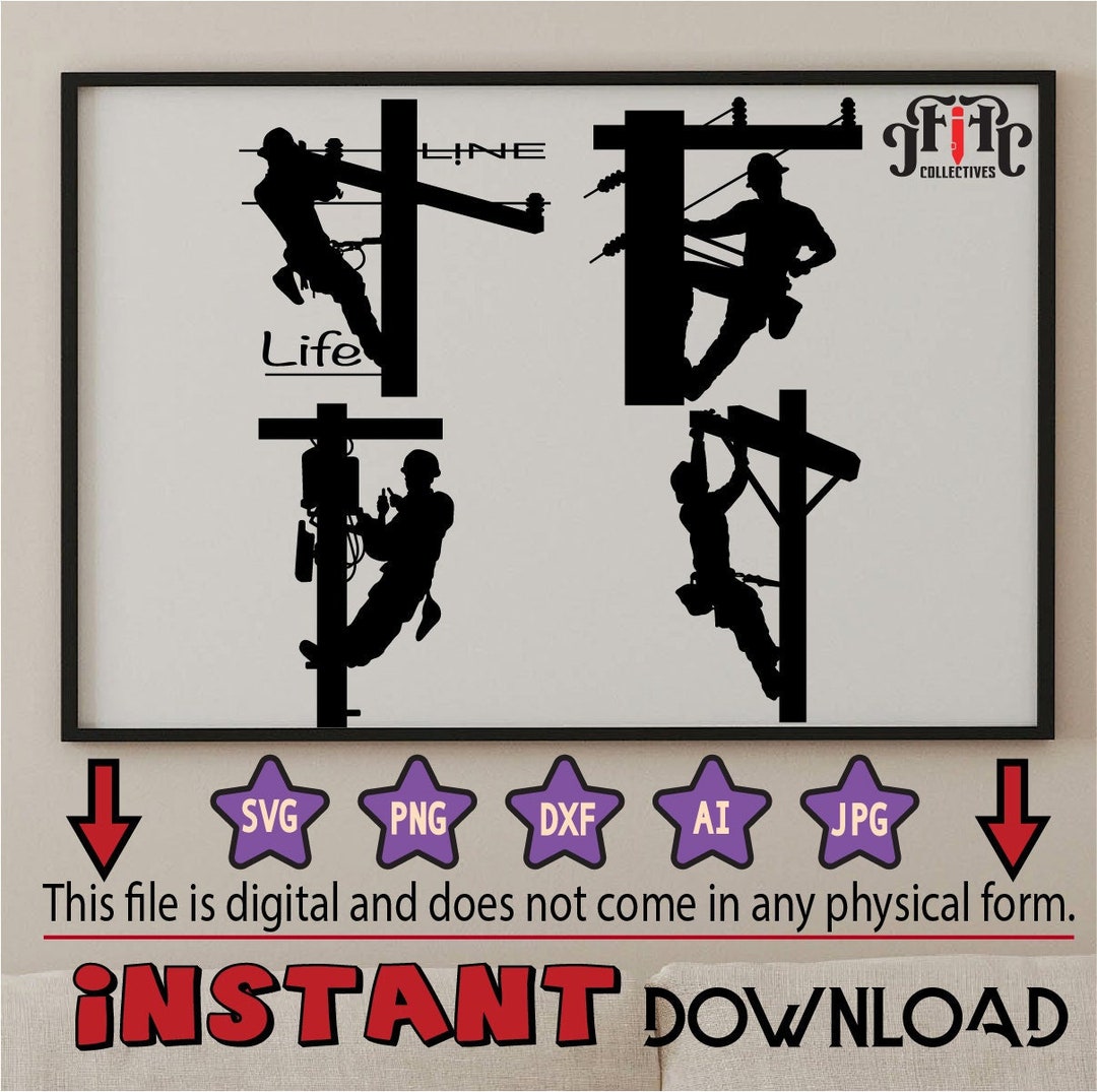 Lineman Electrician , Line Life Svg, Lineman Bundle Svg , Instant ...