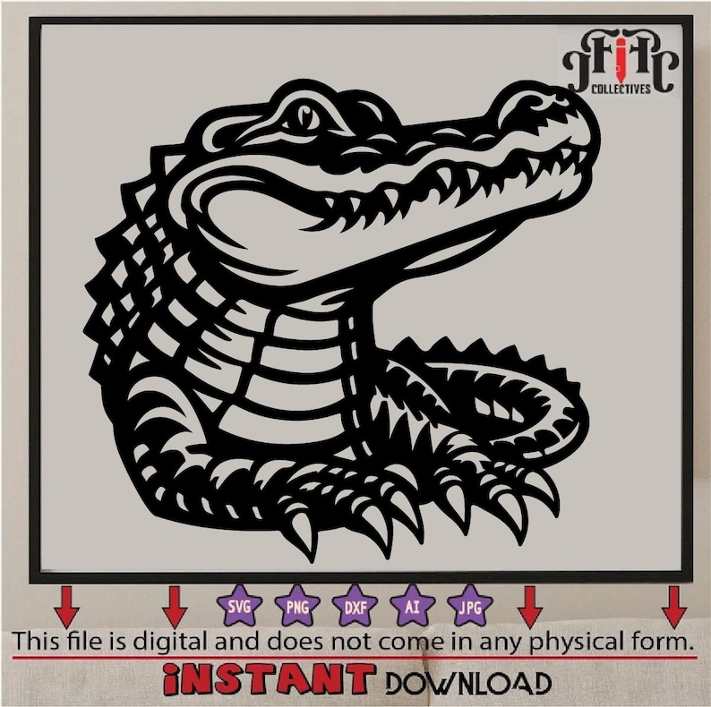 Adorable Portrait Crocodile SVG: Cute & Cuddly Croc for Crafts ...