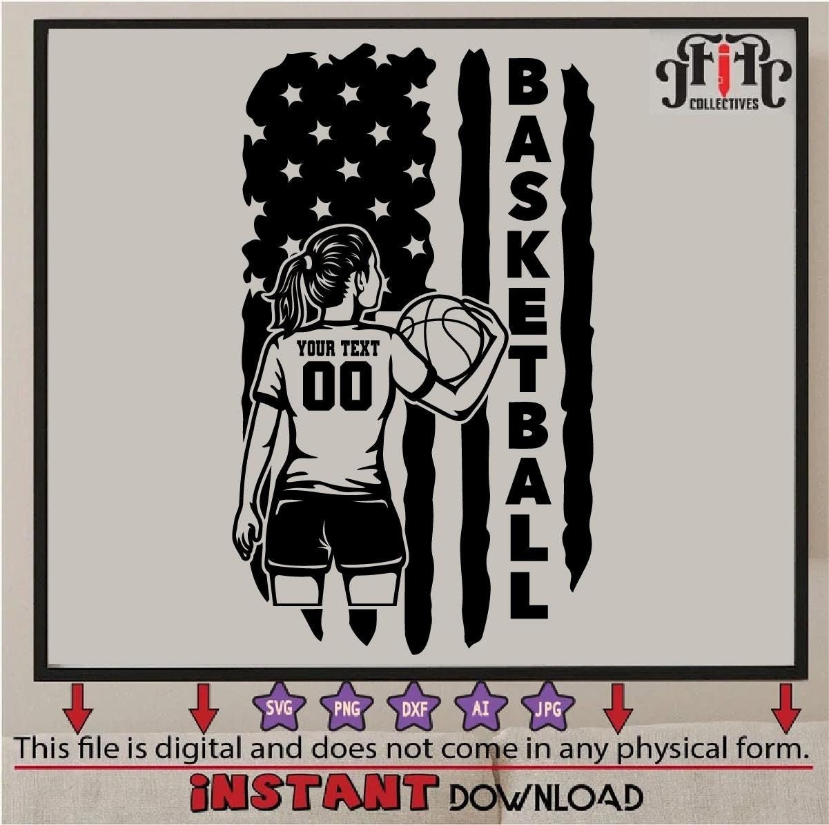 US Basketball Girl SVG, Basketball Player Svg, Basketball , Basketball ...