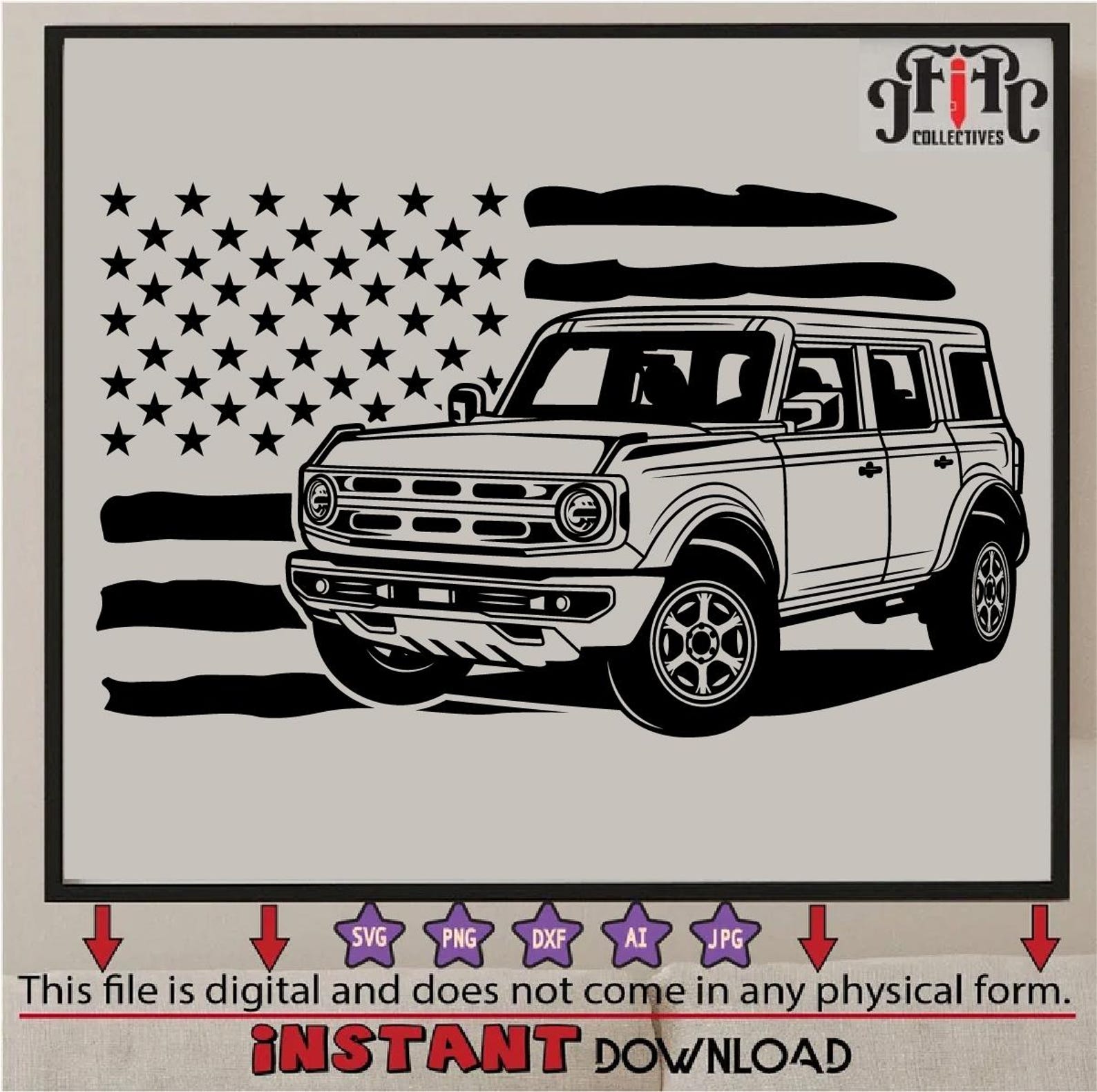 US 4 Door SUV Lifted Offroad Trucks SVG, Pickup Truck Clipart, Pickup ...