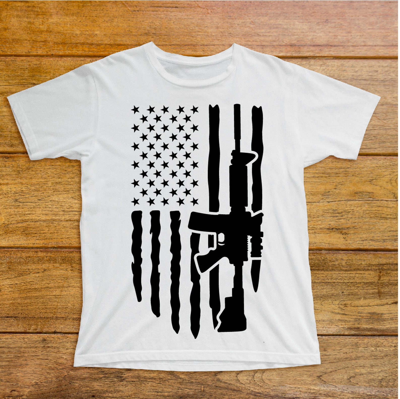 American Gun Flag Svg, Rifle Flag Svg, Guns Svg, 2nd Amendment Svg ...