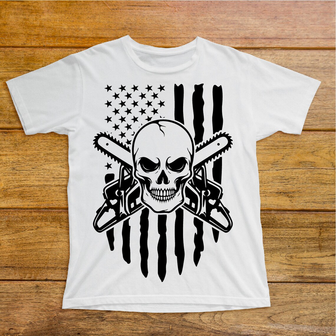 US Skull Lumberjack Svg,logging Chainsaw Svg File ,woodcutter Svg ...