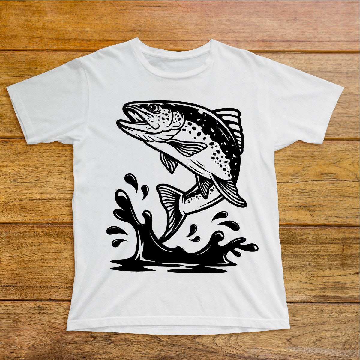 Trout Fish Splashing Svg, Trout Fish Svg, Trout Svg, Trout Fish Clipart ...