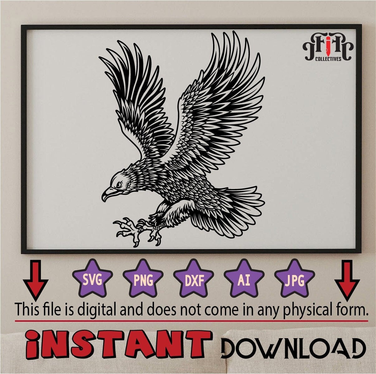 Eagle SVG, American Bald Eagle, Eagle Bird Cut Files for Silhouette ...