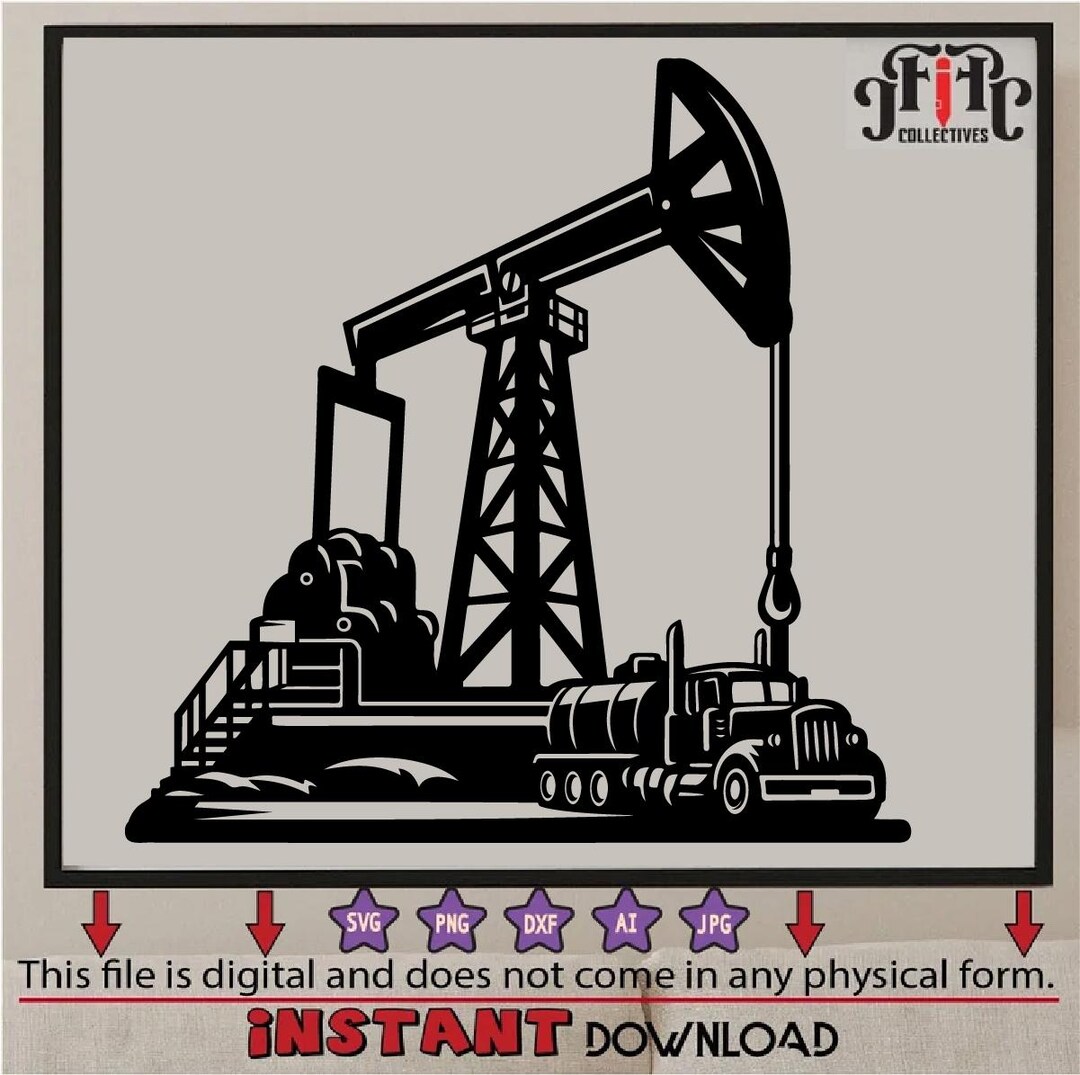 Oilfield Tools Svg - Fracking, Oilfield-pump, Oil Derrick Cricut, Oil ...