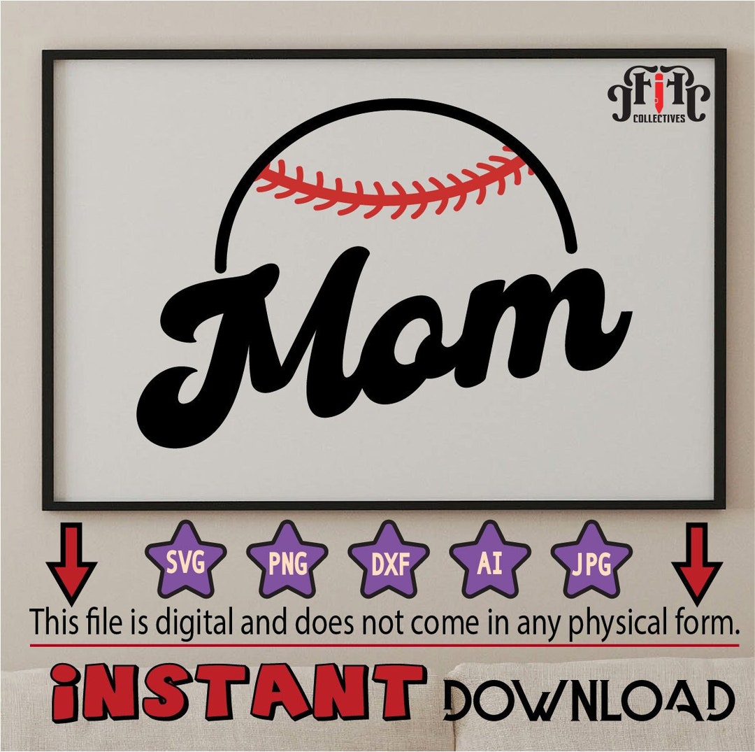 Baseball Mom Svg, Baseball Mama Shirt Svg, Baseball Svg Files for ...