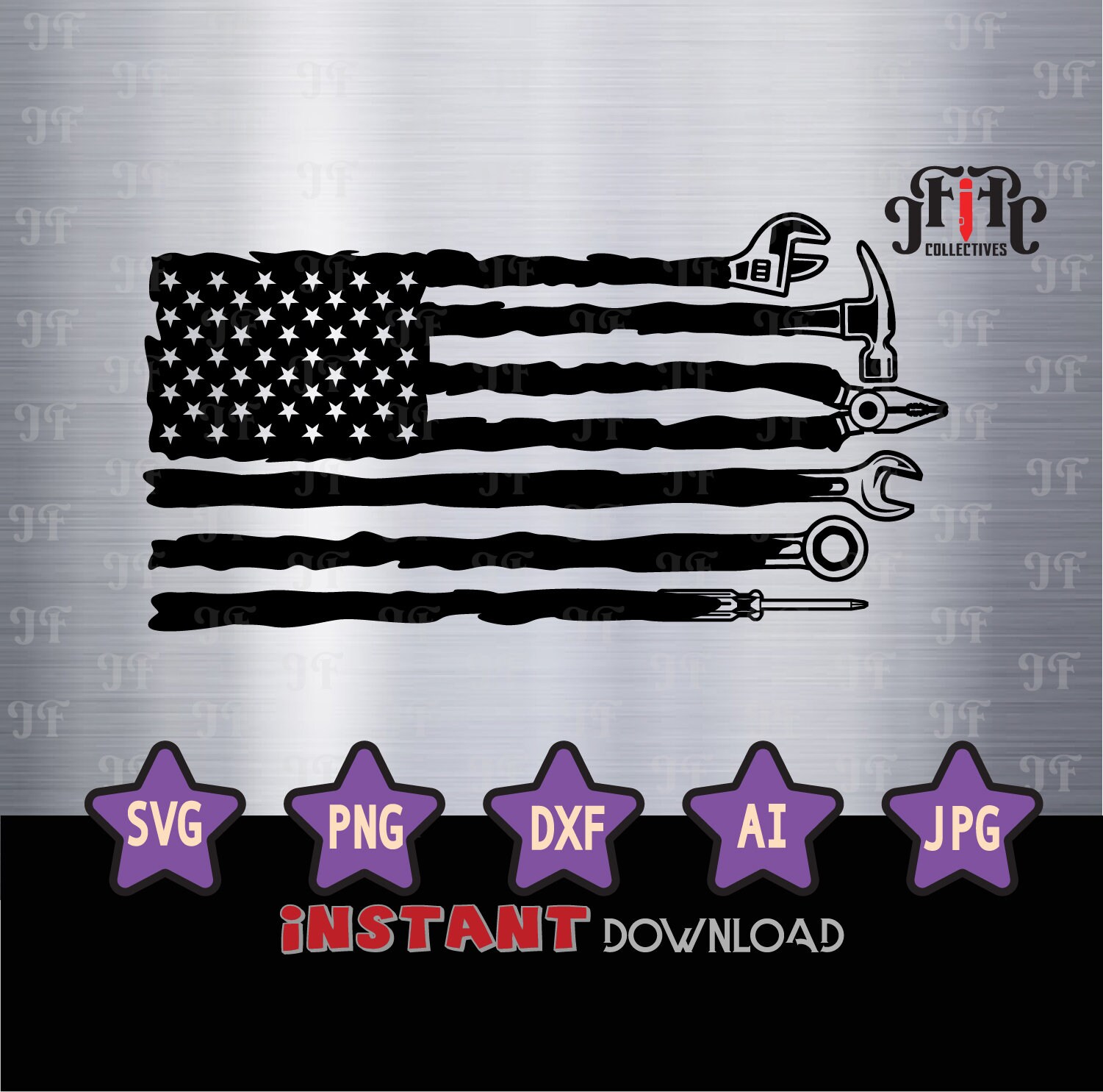 US Flag Tools Svg | Mechanic Tools SVG | Mechanic Svg | Distressed Flag ...