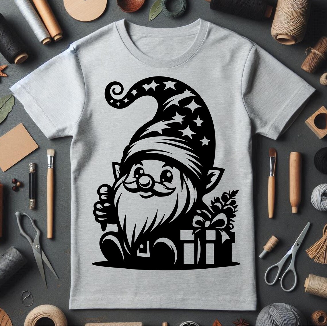 Christmas Gnome SVG | Holiday Gnome Clipart | Cute Xmas Gnome Cut File ...