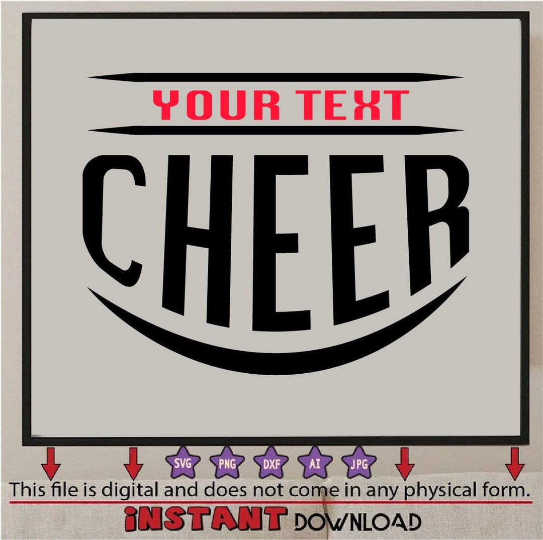 Cheer Team Template SVG: Bold and Eye-catching Design for Your ...