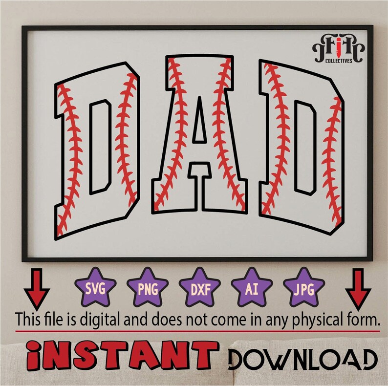 Baseball Dad SVG Files, Baseball Dad Cut Files, Baseball Dad Vector ...