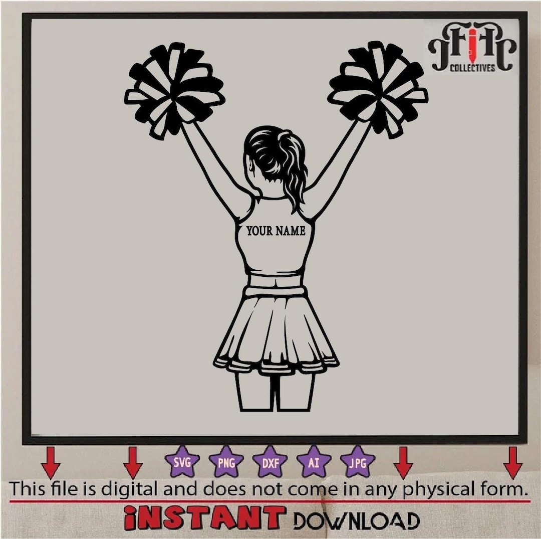 Cheerleader Svg | Personalized Name | Cheerleader Name Svg | Cheer ...
