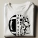 Football Player Half Ball SVG | Sports Silhouette Cut File for Cricut ...
