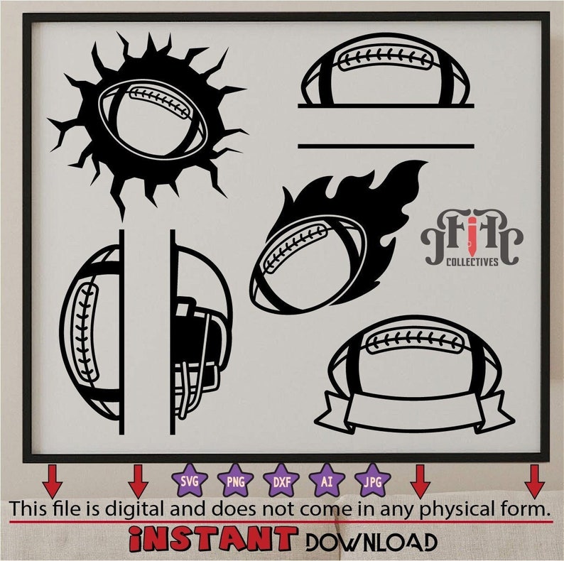FOOTBALL SVG Bundle, FOOTBALL Svg Cut Files for Cricut, Football ...