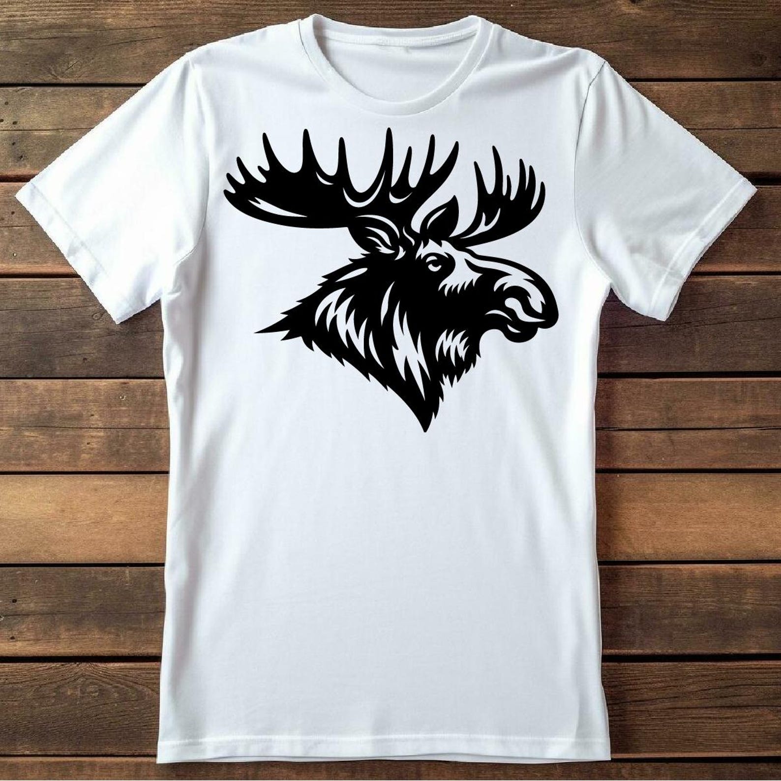 Majestic Moose Head SVG: Perfect for Crafting Decor Projects!, Instant ...