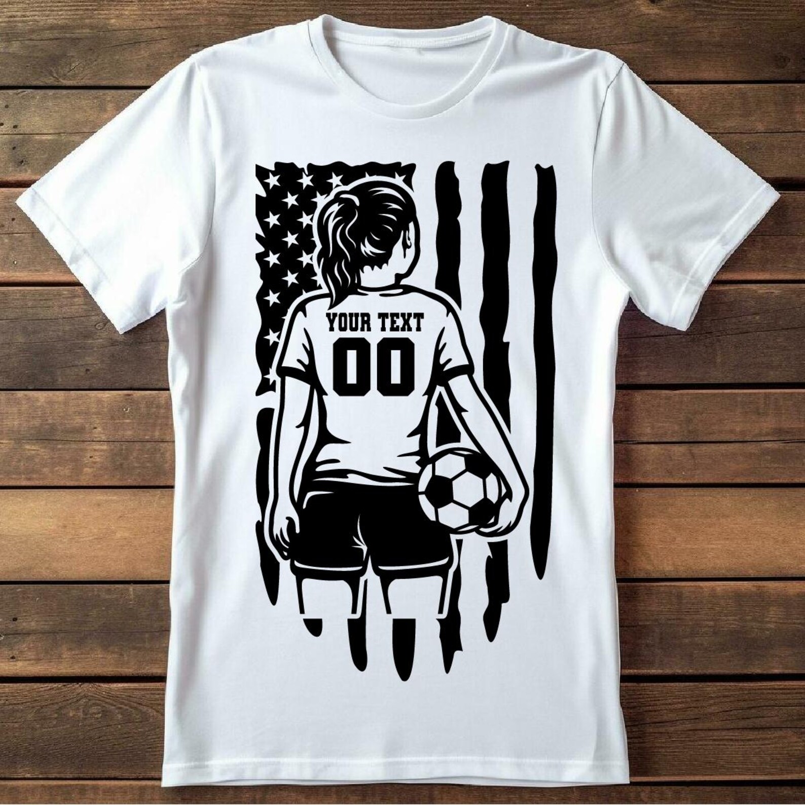 US Soccer Girl Player Svg | Personalized Name Svg | Soccer Ball Svg ...