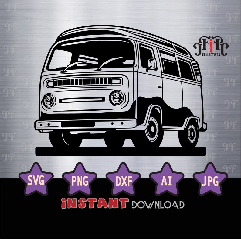 Vintage Surf Van Svg | Beach Vibes Svg | Summer Vibes Svg | Camping Van ...