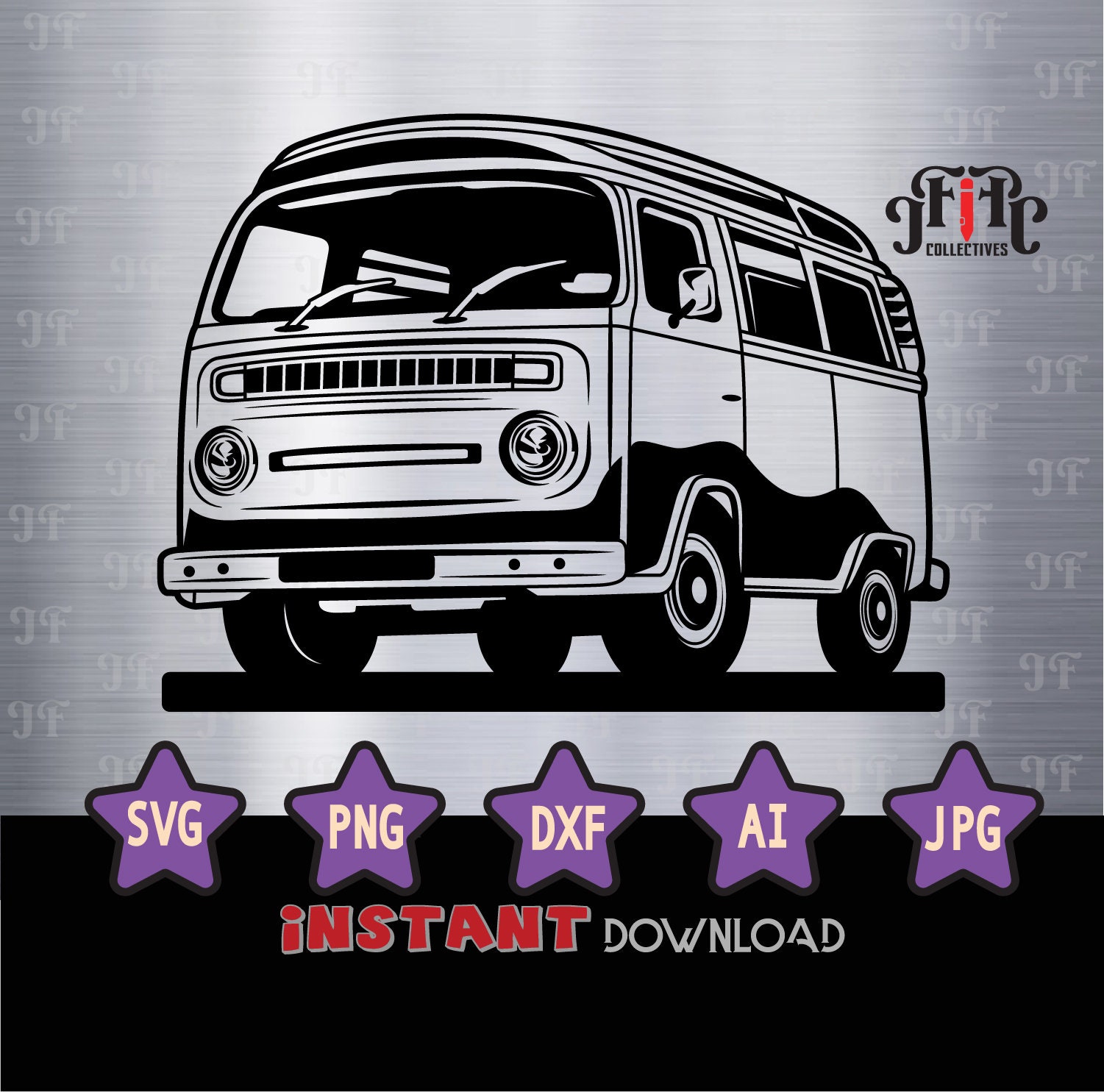 Vintage Surf Van Svg | Beach Vibes Svg | Summer Vibes Svg | Camping Van ...