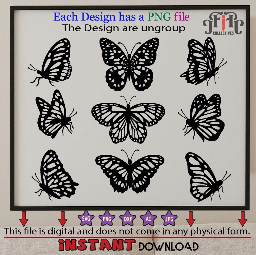 Butterfly Svg, Butterfly Svg Bundle, Butterfly Bundle Cricut SVG Files ...