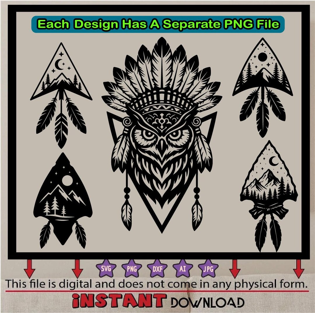 Outdoor Scene Arrowhead SVG | Nature Silhouette Cut File | Camping ...