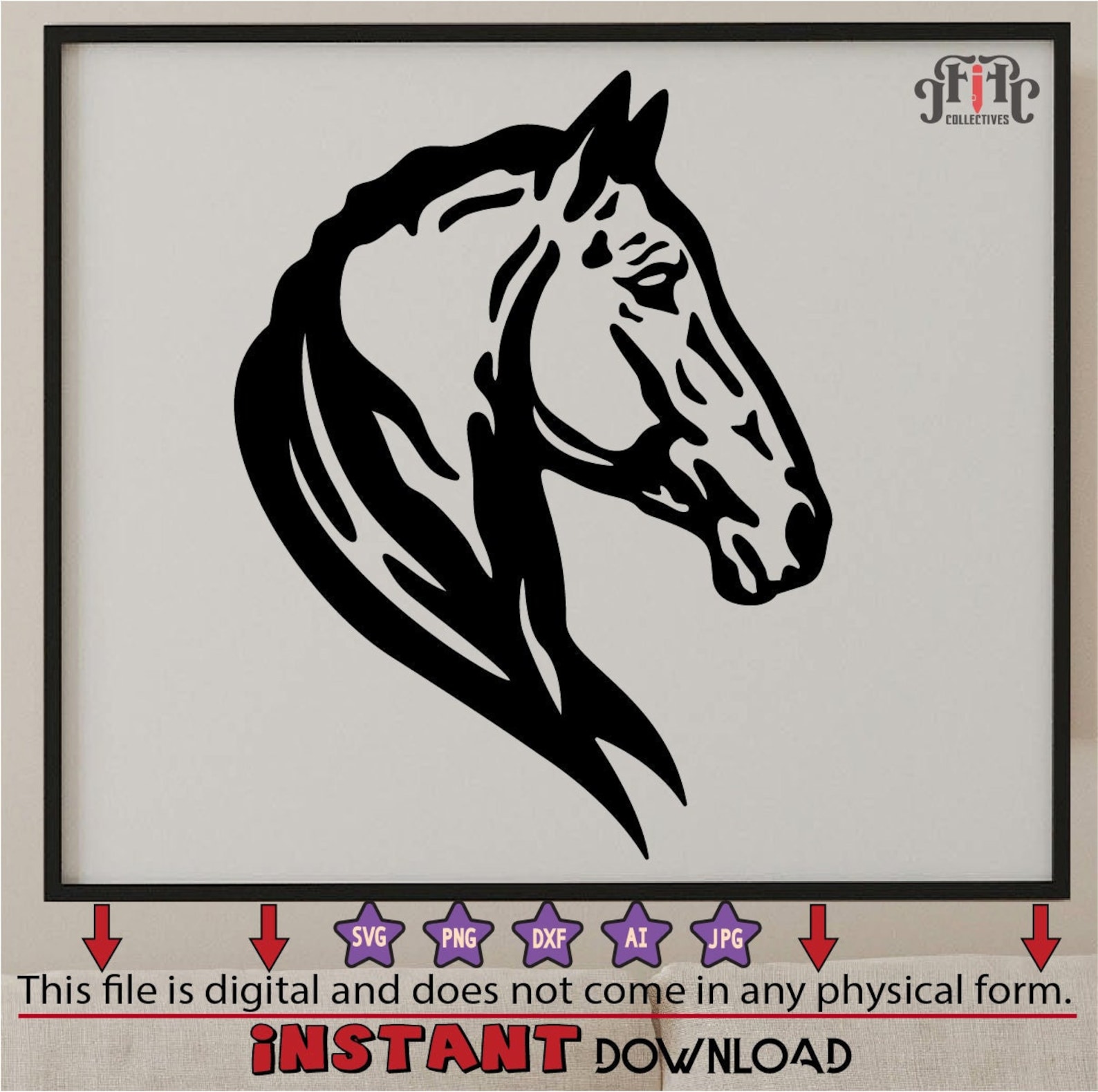 Horse Svg | Horse Head Svg | Horse Lover Svg | Horse Cut File | Animal ...