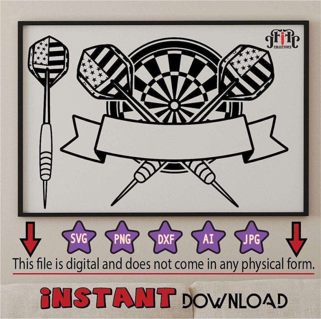 US Darts Team| Svg Dartboard Svg | Dart Game Svg | Dart Svg | Darts ...