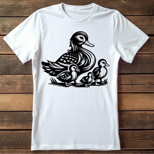 MOTHER DUCK With DUCKLINGS Svg, Duck With Ducklings Svg Files for ...