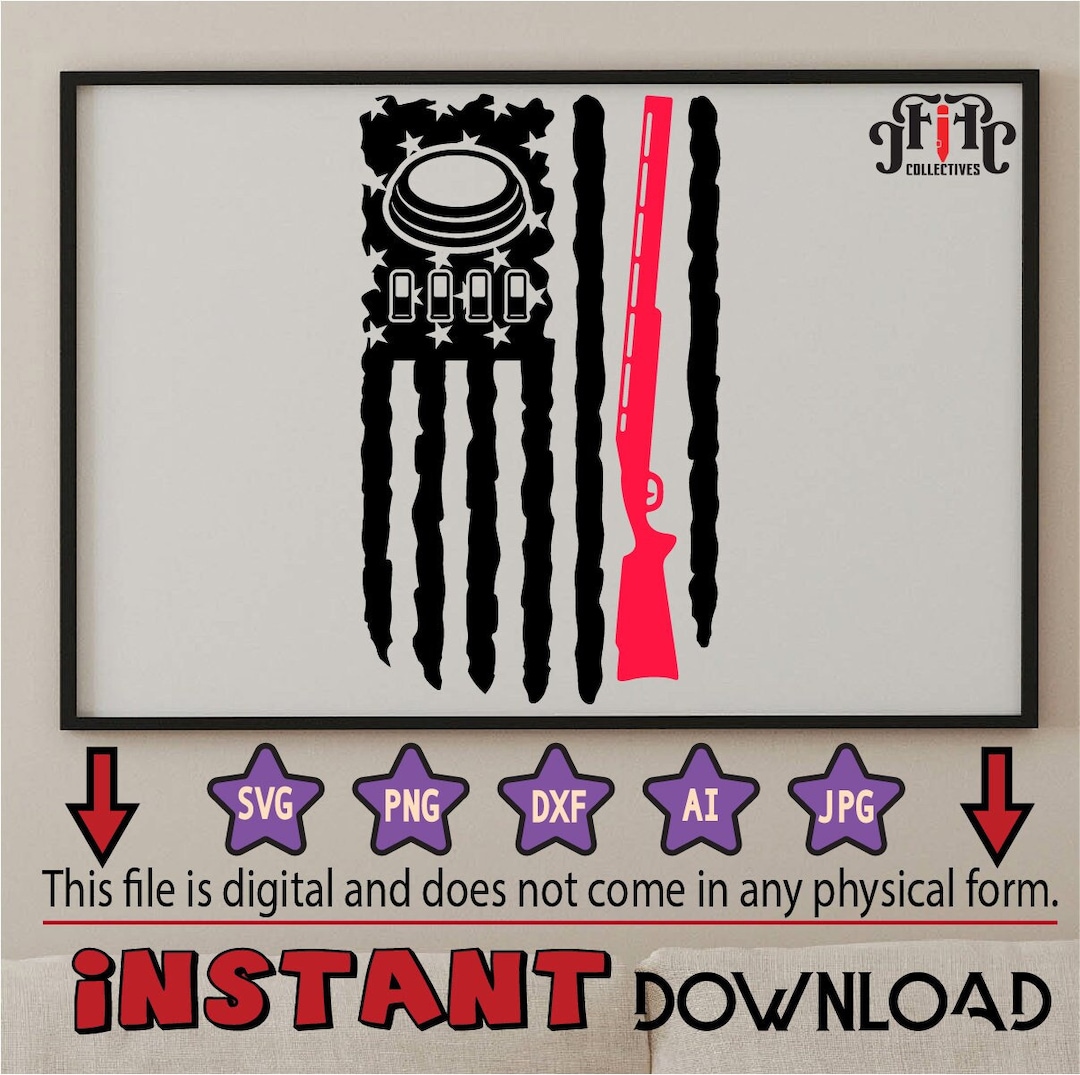 US Distressed Flag Svg, US Trap Shooting Svg, Pull Svg, Trapshooting ...