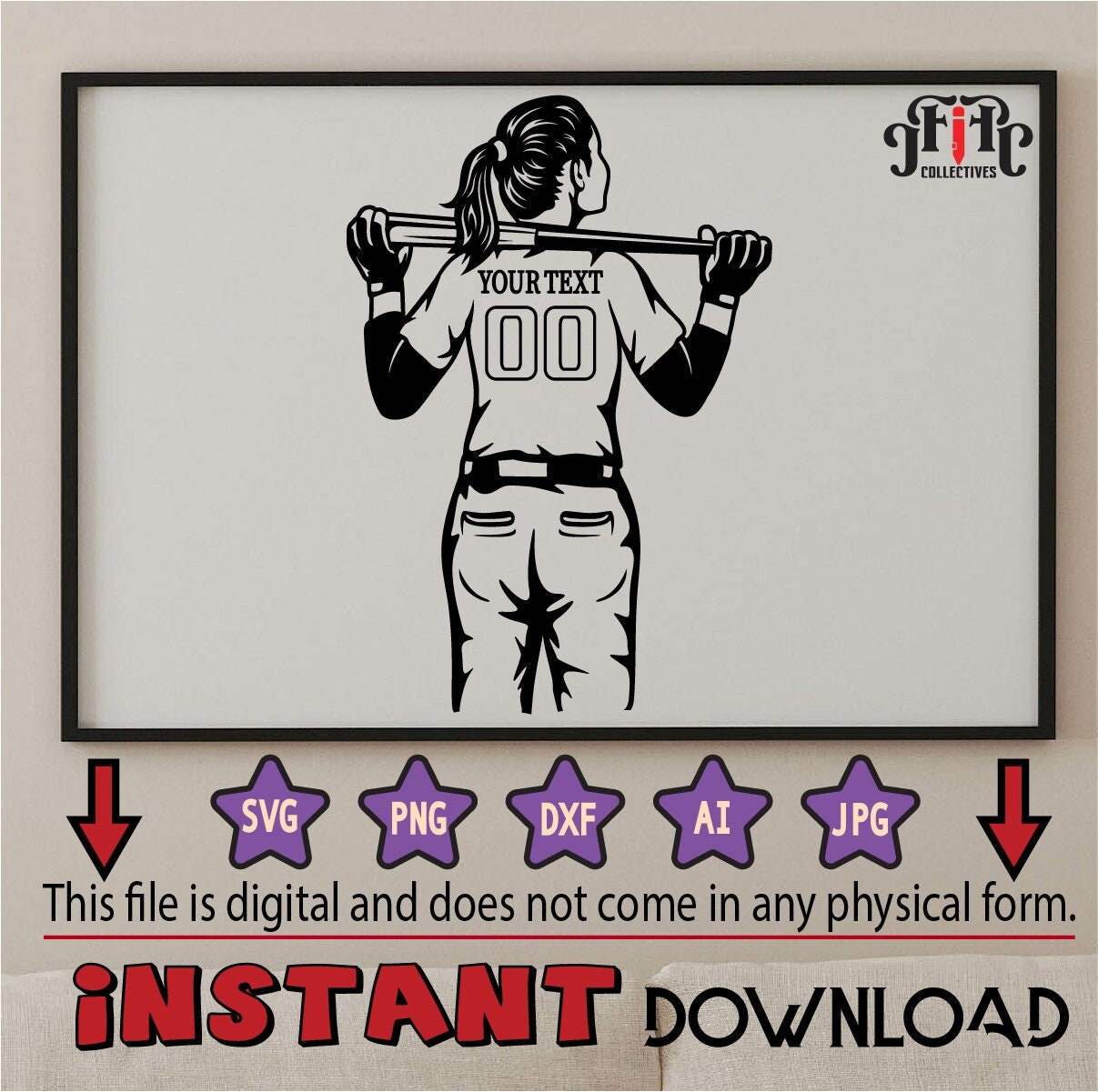 Girls Softball Svg, Softball Cut Files , Baseball Game for Silhouette ...