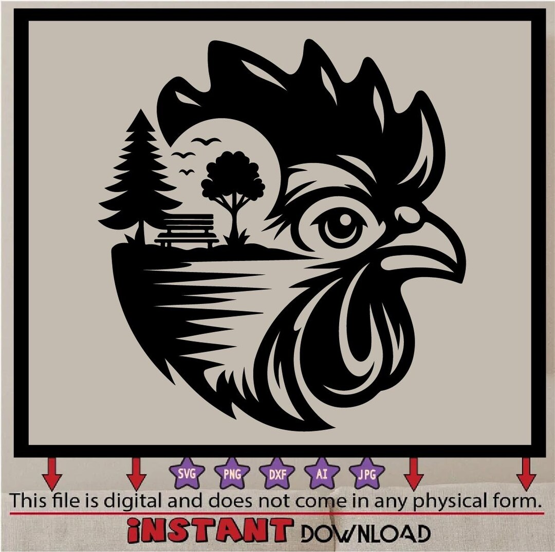 Chicken Farm Scene Svg, Chicken Clipart, Farming Shirt Png, Farmer Gift ...