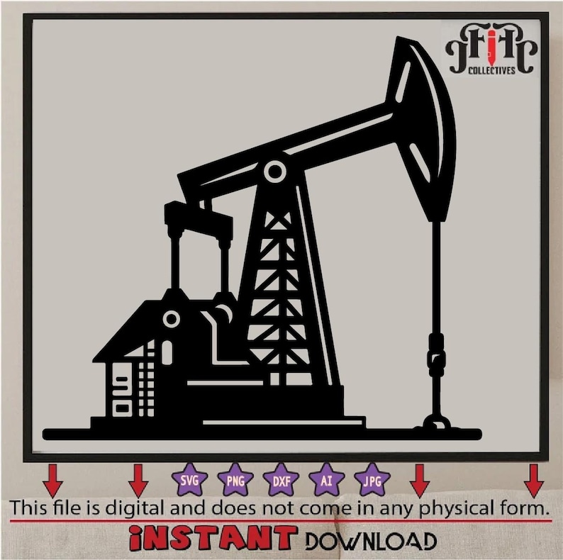 Oil Rig Svg | Oil Derrick Svg | Oil Field Svg | Oil Pump Svg | Oil ...