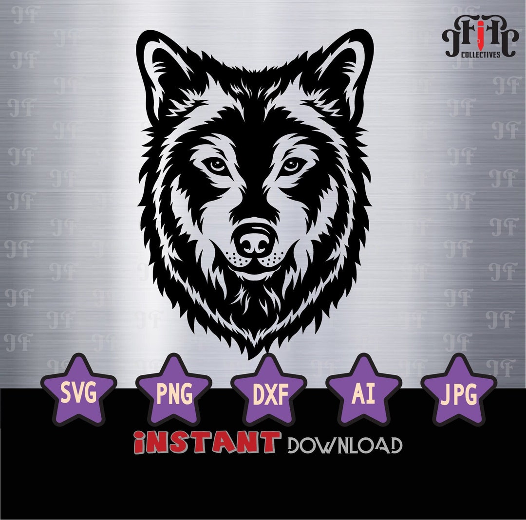 WOLF HEAD SVG, Wolf Clipart, Wolf Head Svg Cut File for Cricut, Wolf ...