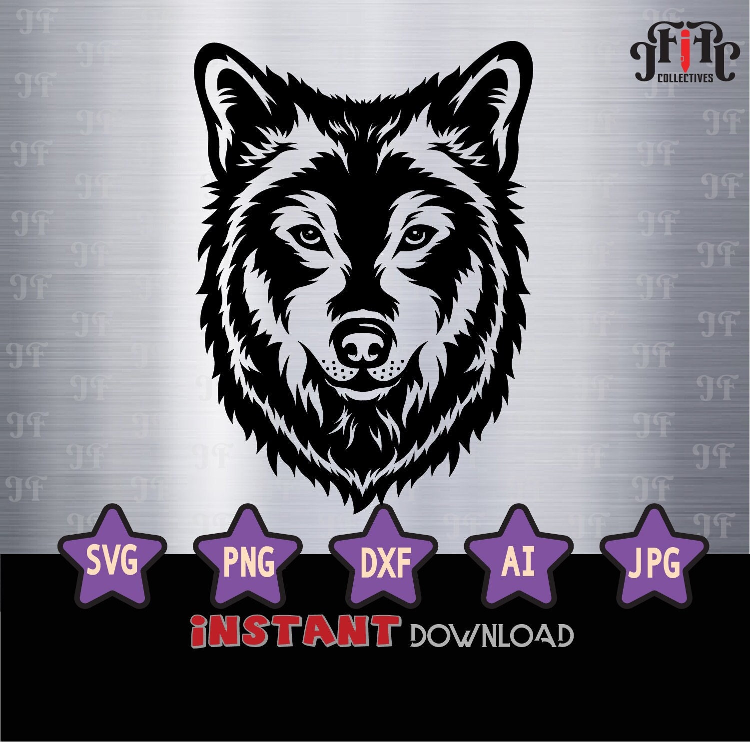 WOLF HEAD SVG, Wolf Clipart, Wolf Head Svg Cut File for Cricut, Wolf ...