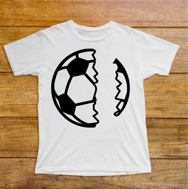 Sports Clipart Soccer Ball PNG Bold Half Soccer Ball Torn With Tears ...