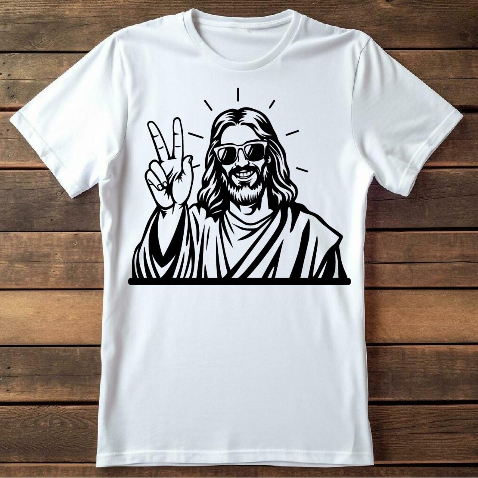Cool Jesus Svg | Jesus Peace Sign Clipart | Son of God Cut File ...