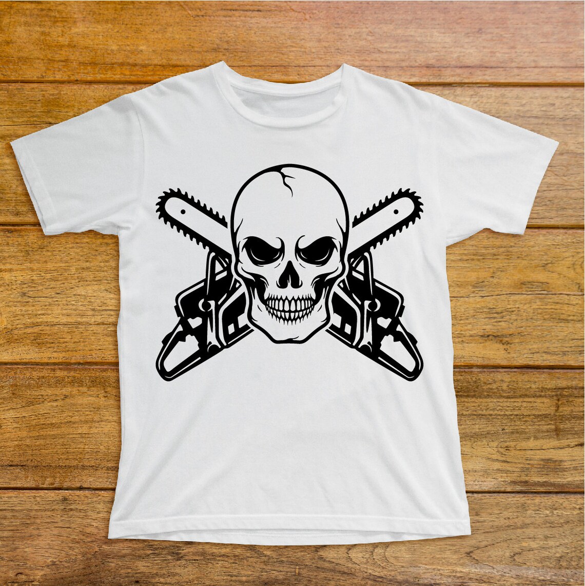 Skull Lumberjack Svg,logging Chainsaw Svg File ,woodcutter Svg ...