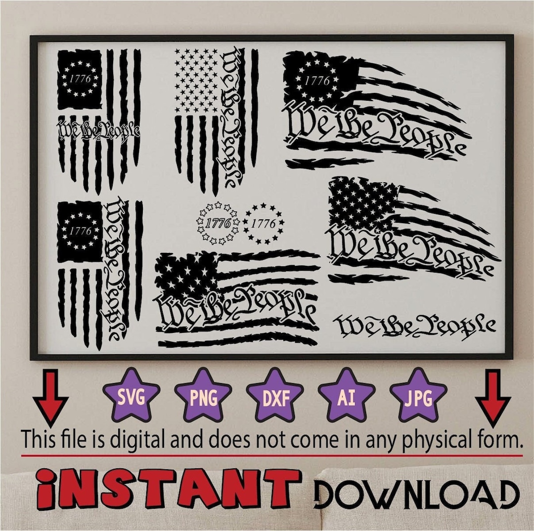 We the People Svg American Flag Svg Patriotic Svg 2nd - Etsy