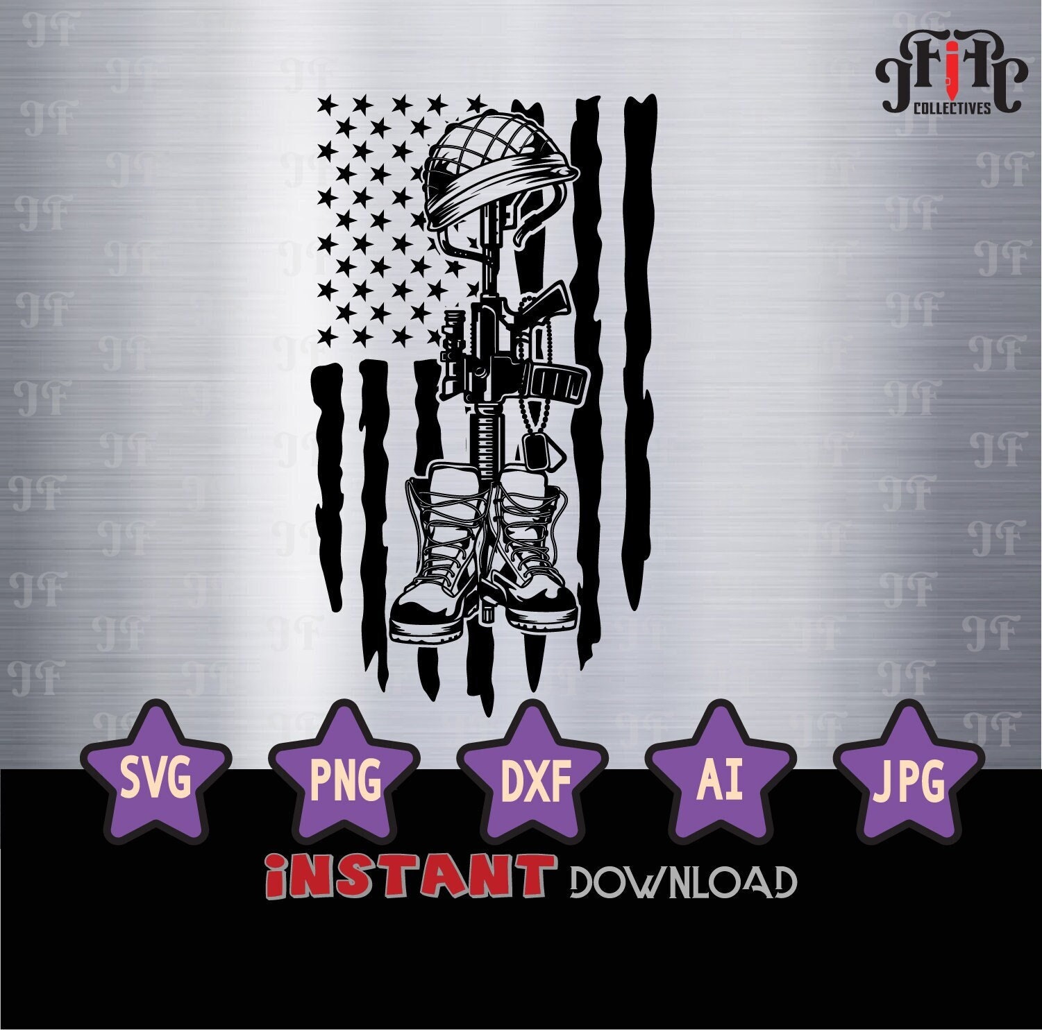 Fallen Soldier Tribute SVG US Army War Hero Boots Dog Tag - Etsy