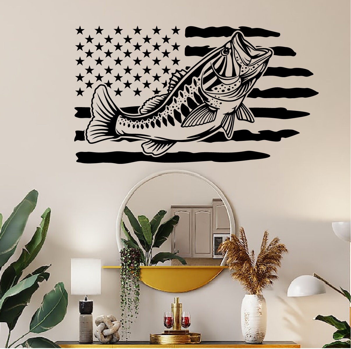 US Bass Fishing Svg File,us Flag Bass Fish ,USA Bass Fish ,us Bass ...