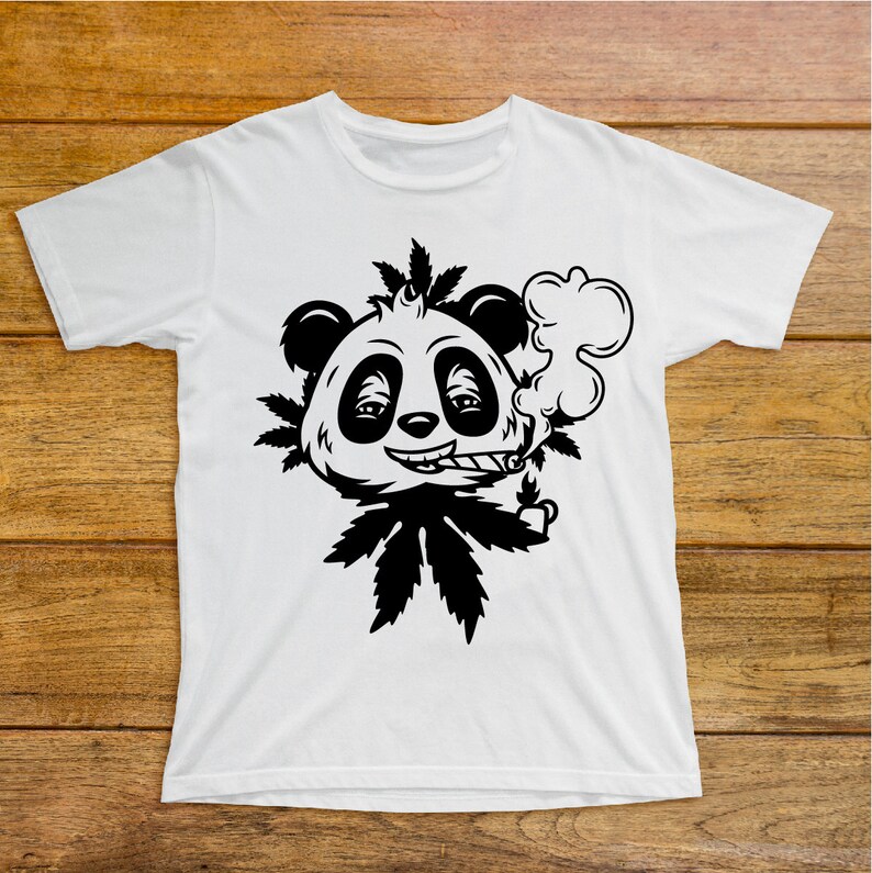 Panda Smoking Joint Svg | High Panda Svg | Smoking Weed Svg | Cannabis ...
