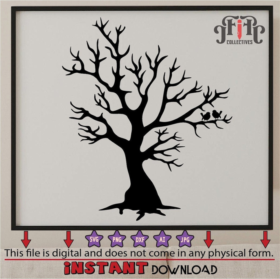 Fall Tree SVG/DXF/PNG, Instant Digital Download for Silhouette & Cricut ...
