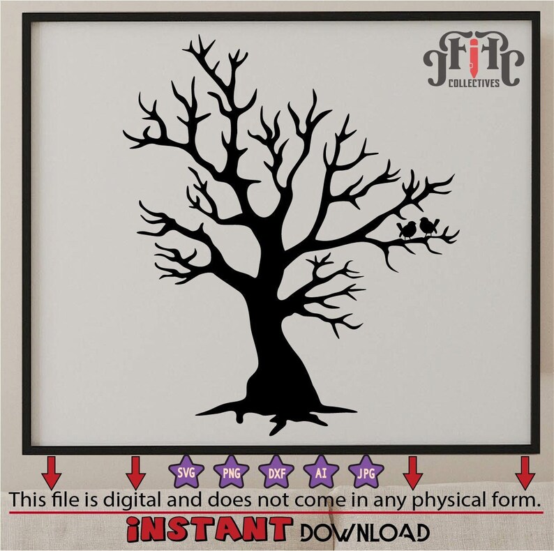 Fall Tree SVG/DXF/PNG, Instant Digital Download for Silhouette & Cricut ...