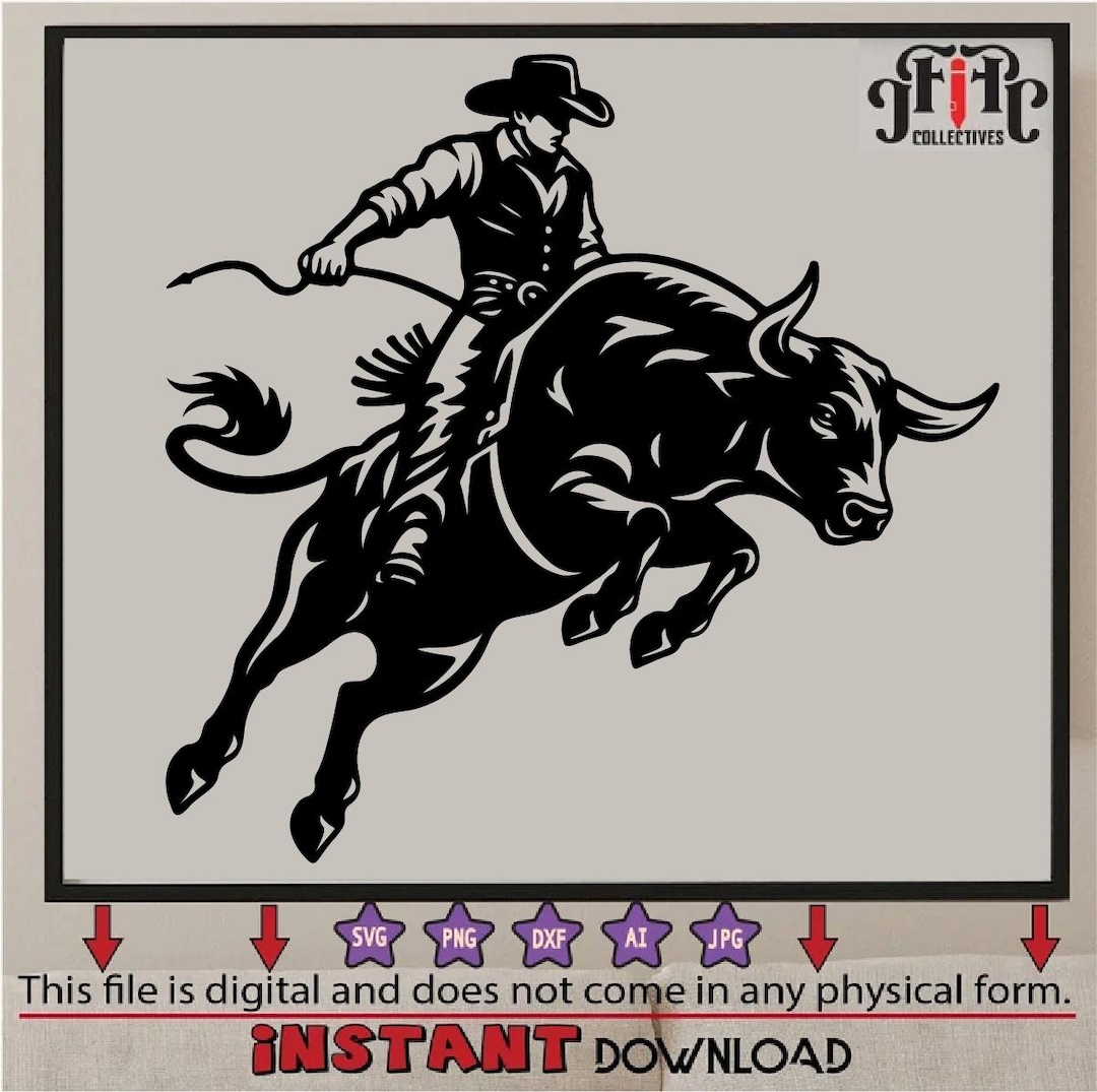 Rodeo Svg | Bull Rider Svg | Cowboy Svg | Ranch Western Country Farm ...