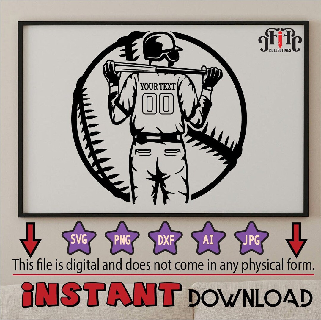 Personalized Name Svg ,baseball Player SVG, Baseball Player PNG ...