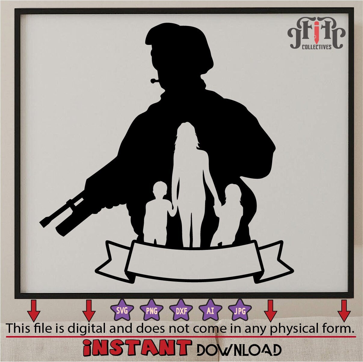 Soldier and Family SVG File, Soldier Dad Digital, Soldier Dad Svg ...