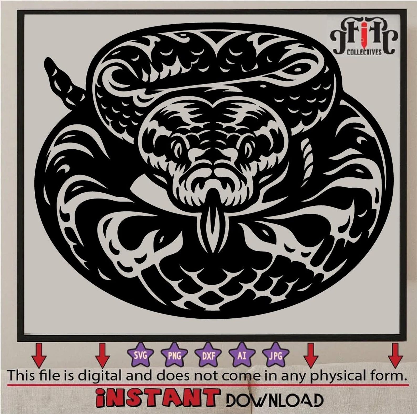 Rattle Snake Svg, Snake Svg, Wild Animal Svg, Snake Clipart, Snake ...