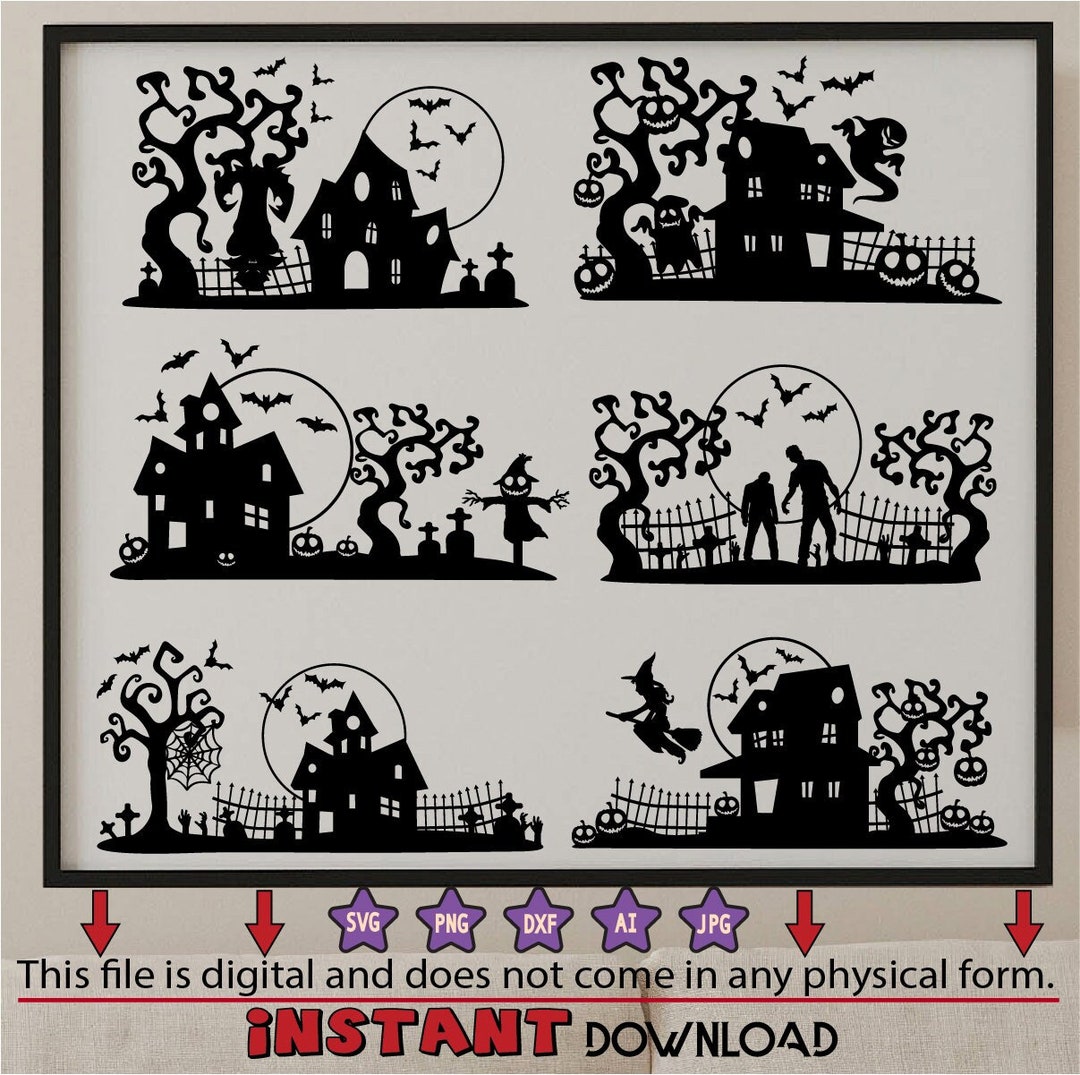 Halloween SVG Bundle, Halloween SVG, Halloween DXF, Halloween Eps ...